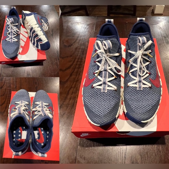 Nike | Shoes | Nike Athletic Shoe Blue And Burgundy And White | Poshmark